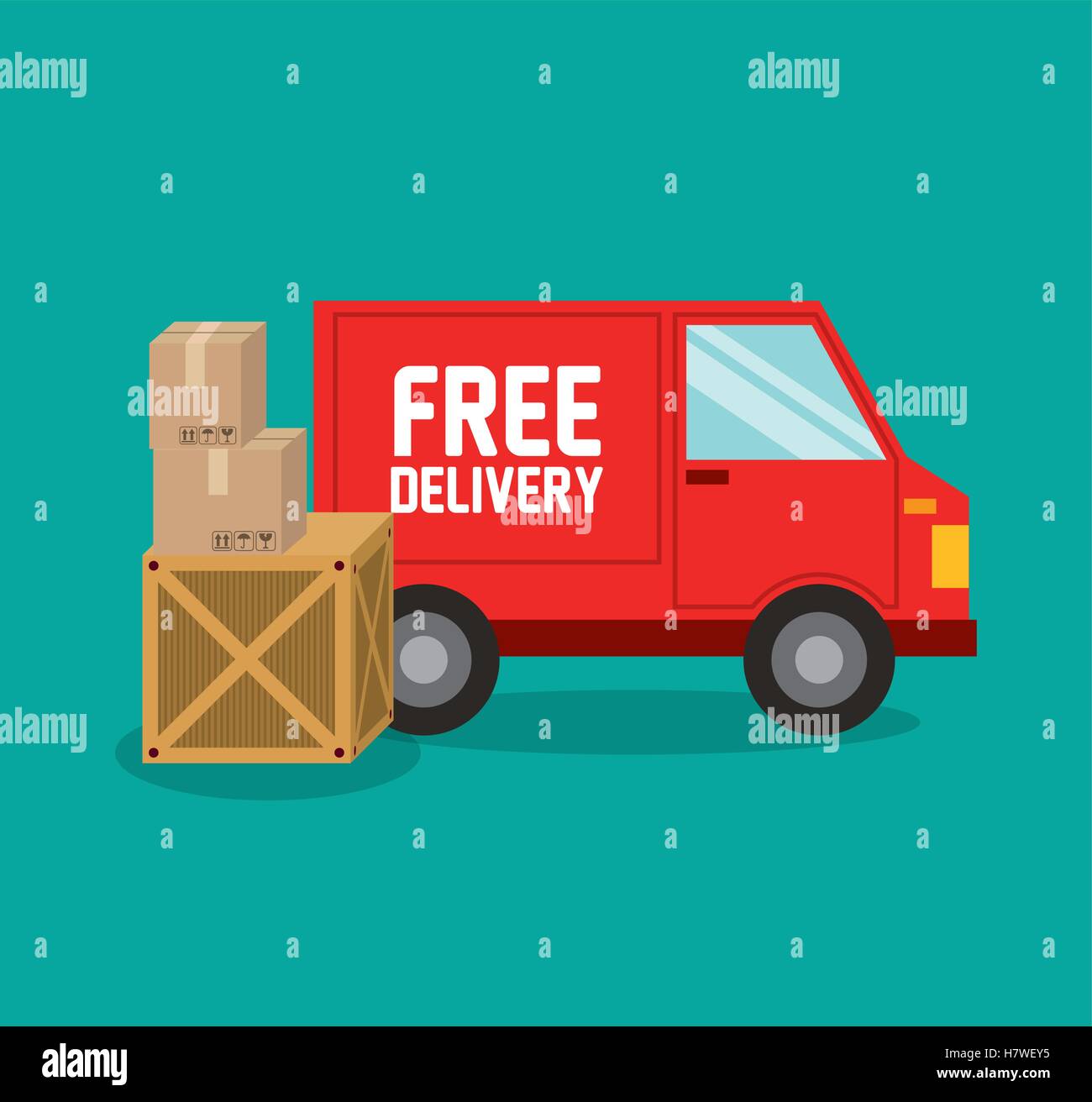 car delivery service icon vector illustration design Stock Vector Image ...