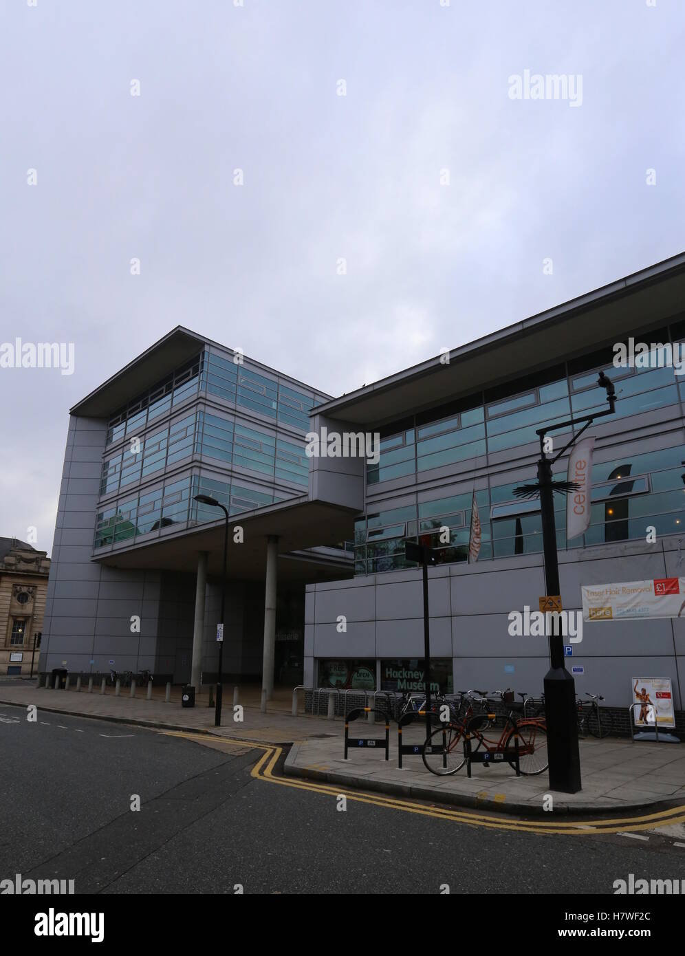 Exterior of Hackney Museum London UK November 2016 Stock Photo - Alamy