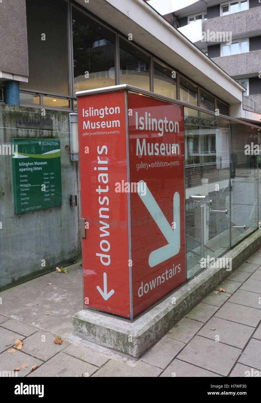 Entrance to Islington Museum London UK November 2016 Stock Photo - Alamy