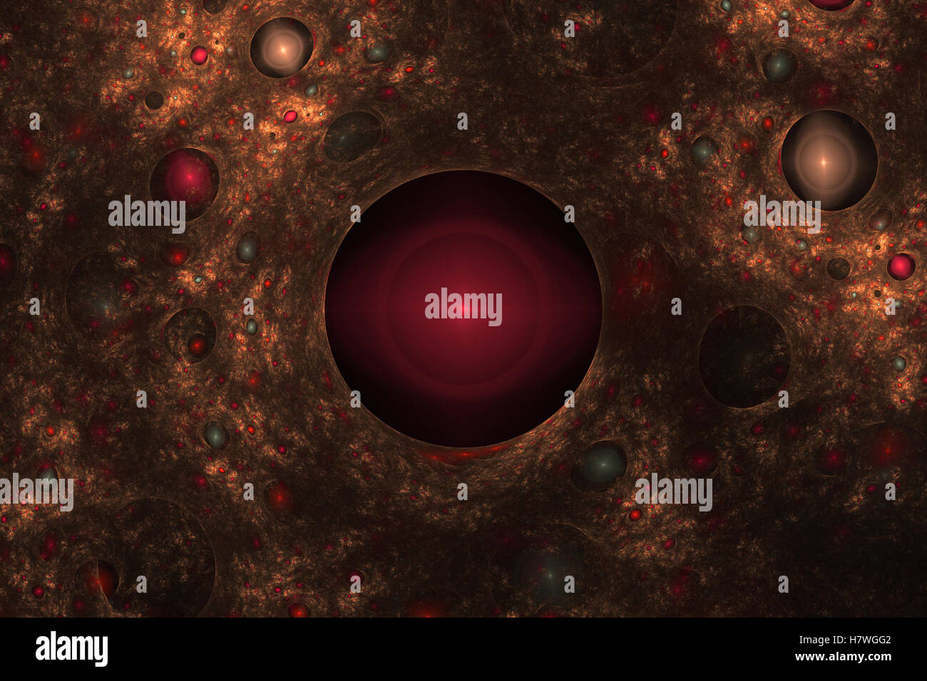 Fractal Mathematic Algorithm Generated Art Picture Illustration Can Illustrate Universe 3d Body 