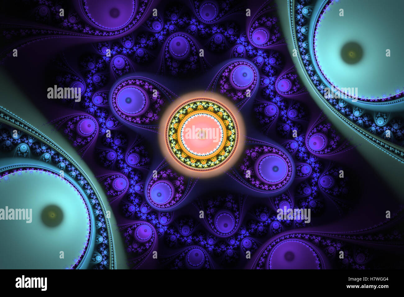 Fractal mathematic algorithm generated art picture illustration can ...