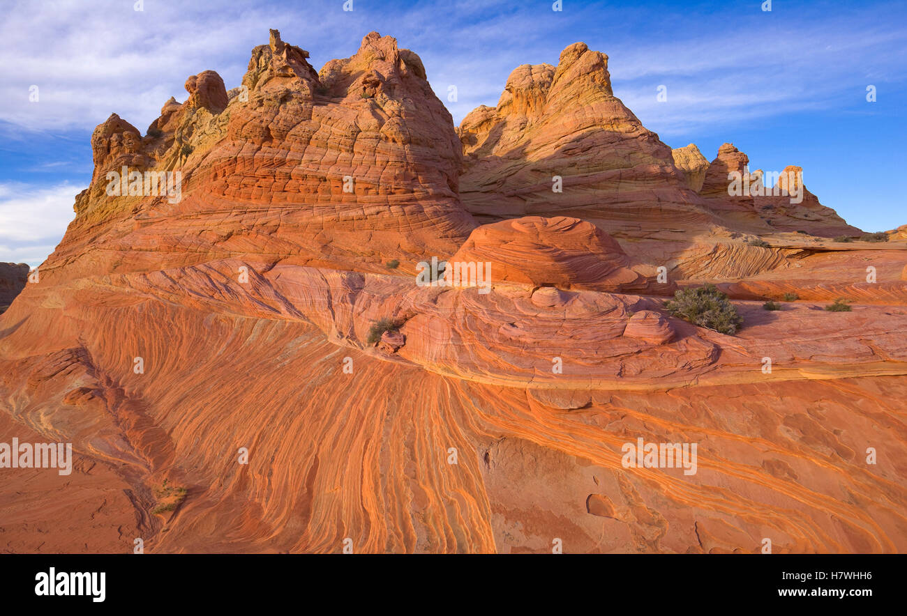 Swirls, layers and folds of Navajo sandstone create wild rocky ...
