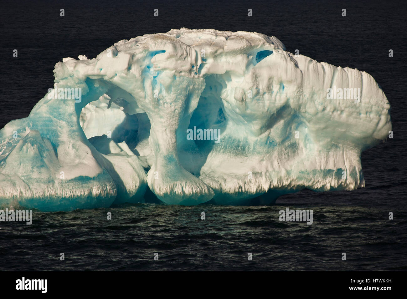 Eroded blue iceberg, northern Ross Sea, Antarctica Stock Photo - Alamy