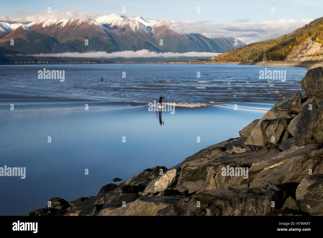 Turnagain arm tidal bore hi-res stock photography and images - Alamy