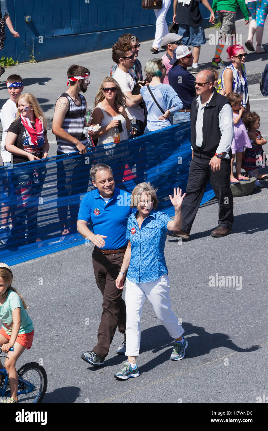 Governor Sean Parnell And His Wife Sandy Lead A Group Of Parnell ...