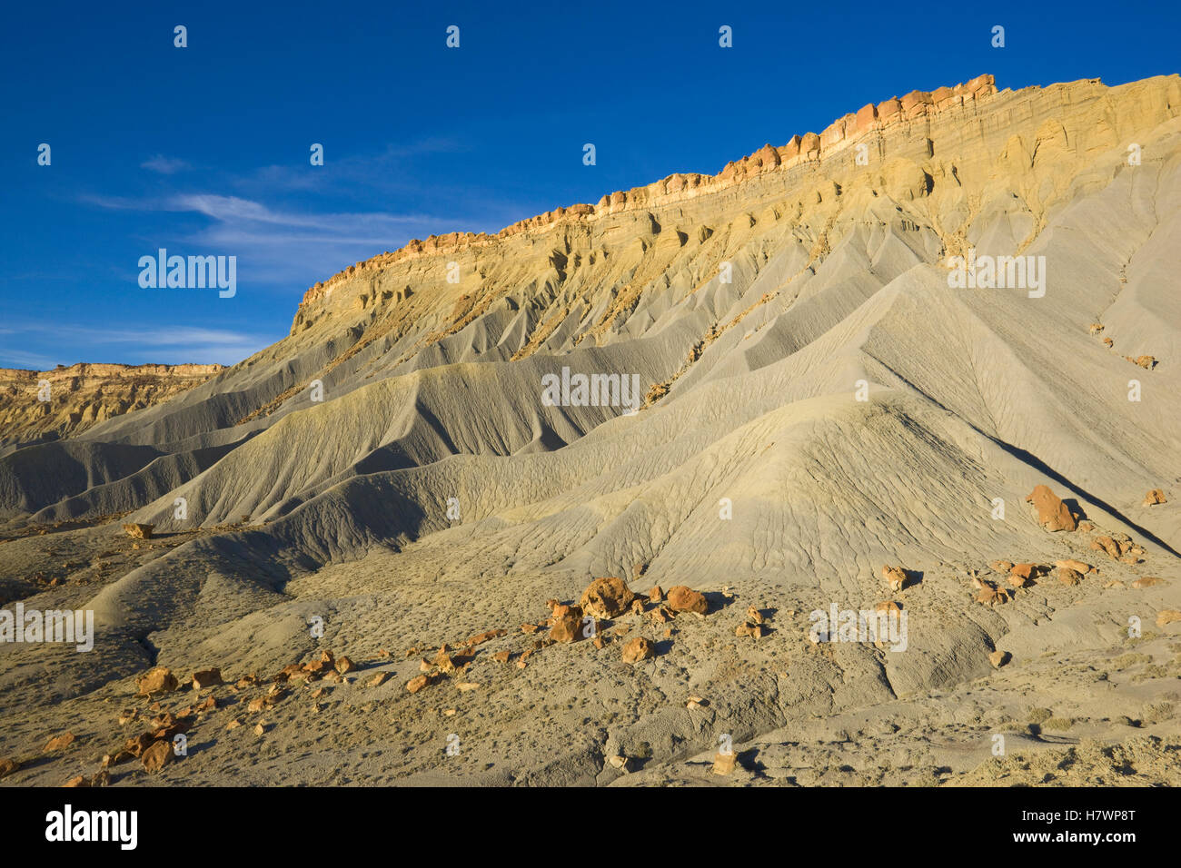 Eroded sandstone cliffs, Capitol Reef National Park, Utah Stock Photo ...