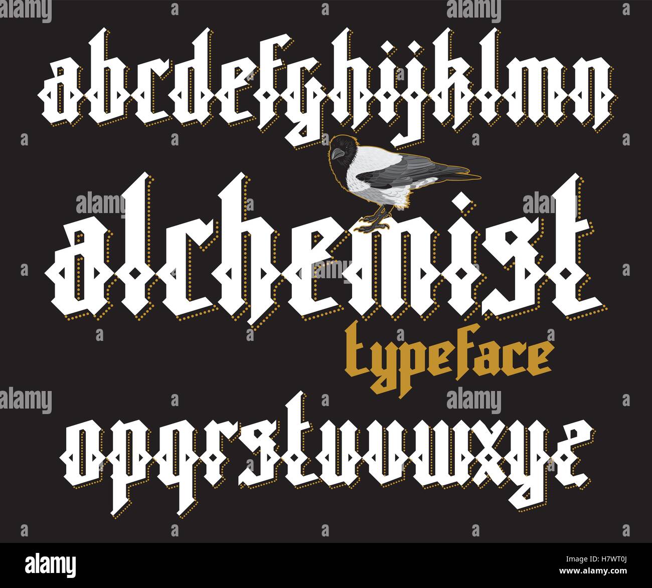 Gothic font hi-res stock photography and images - Alamy