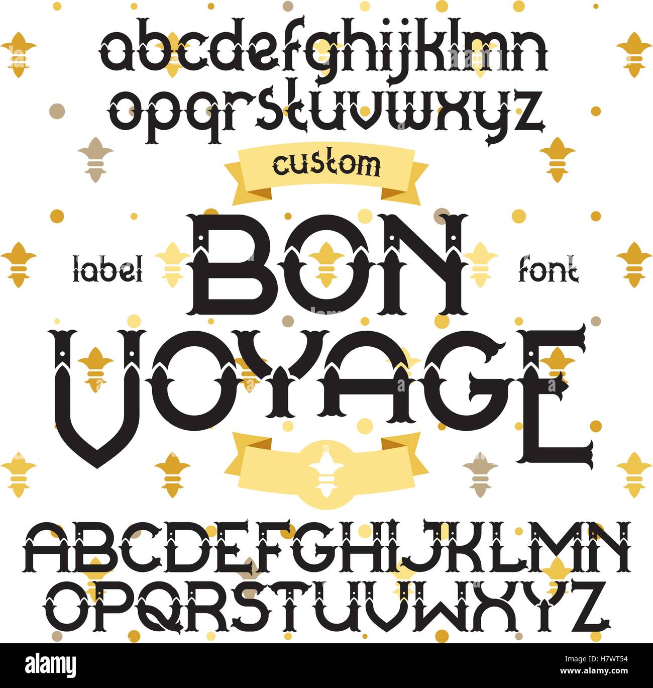 Royal lily font hi-res stock photography and images - Alamy