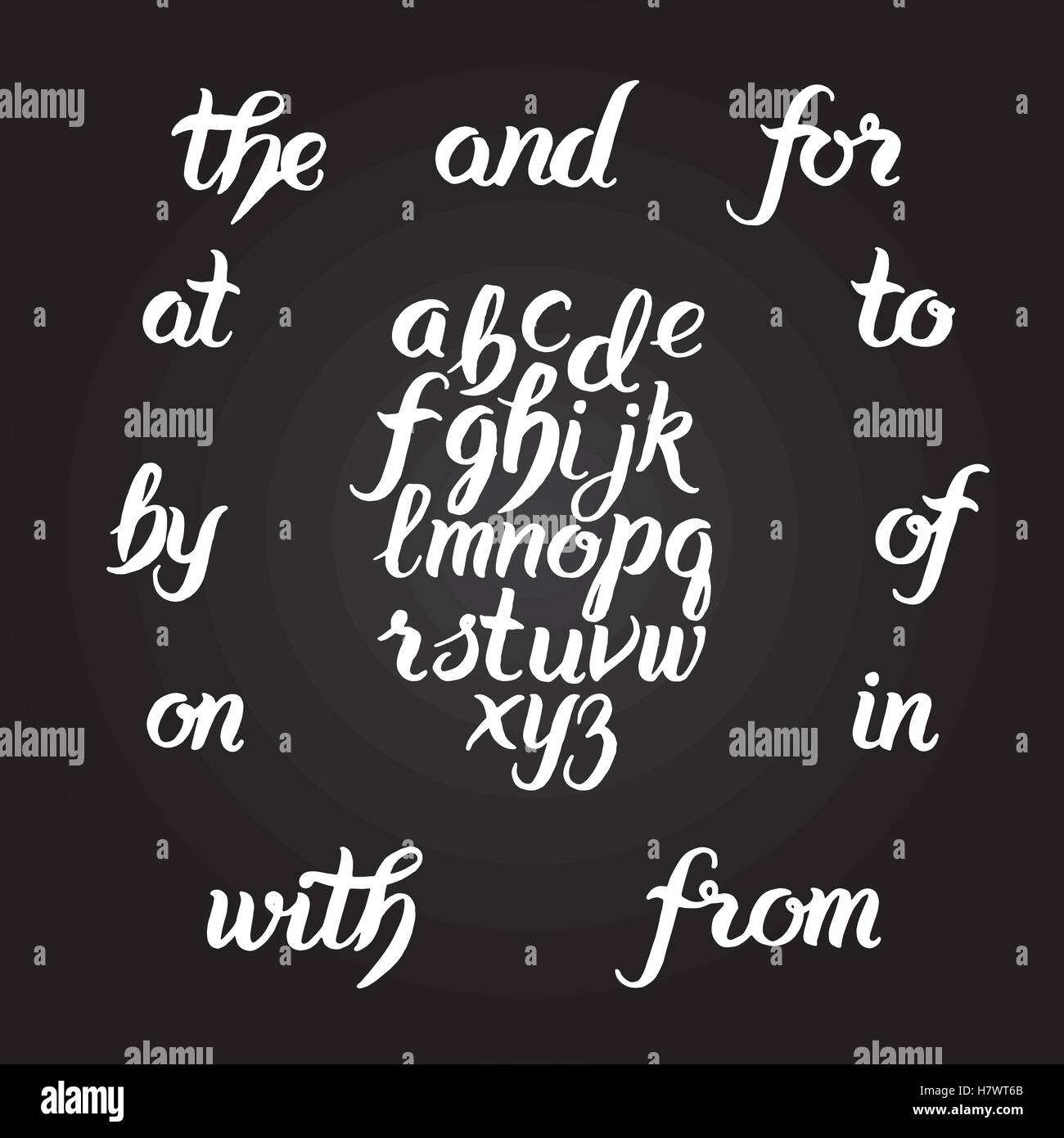 Handwritten alphabet hi-res stock photography and images - Alamy