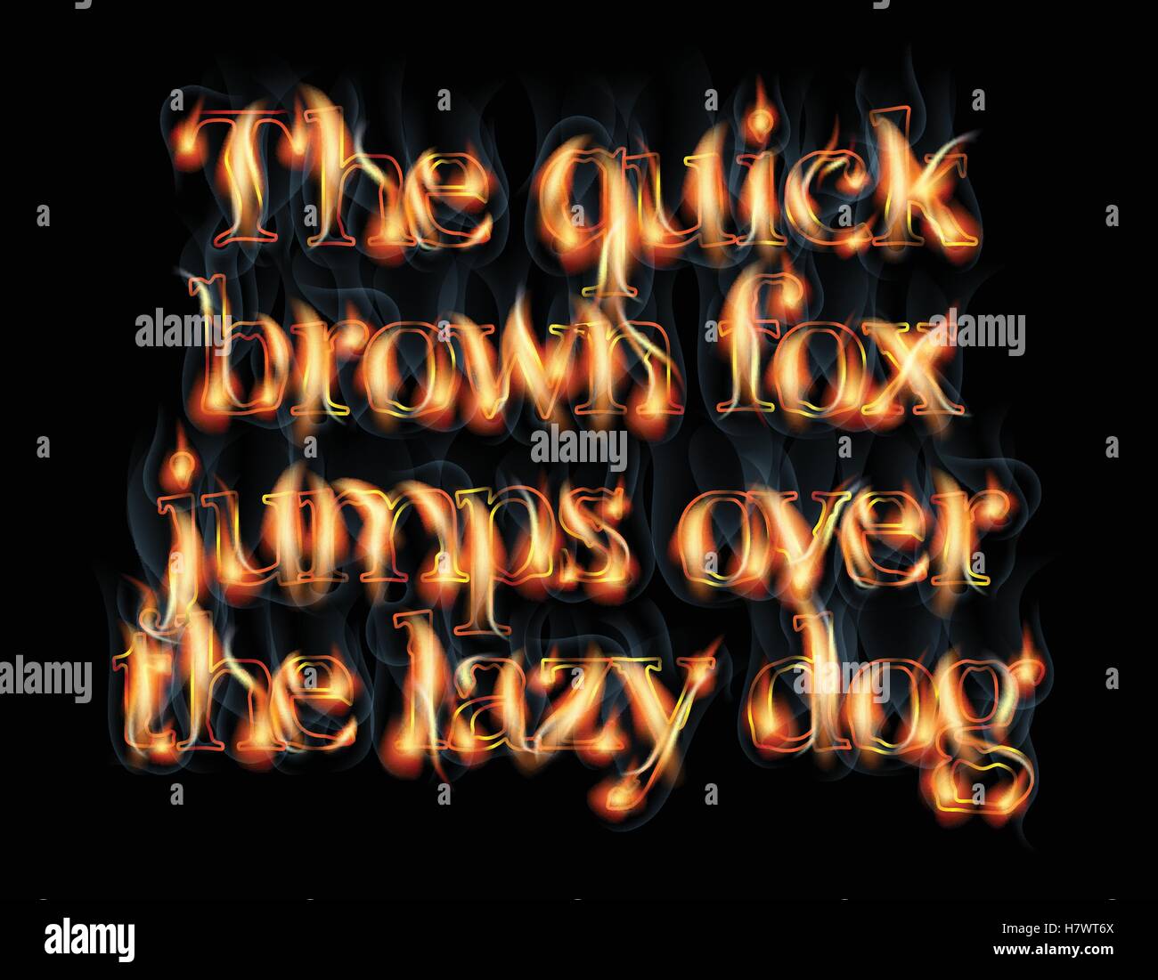 Flaming Alphabet High Resolution Stock Photography and Images - Alamy