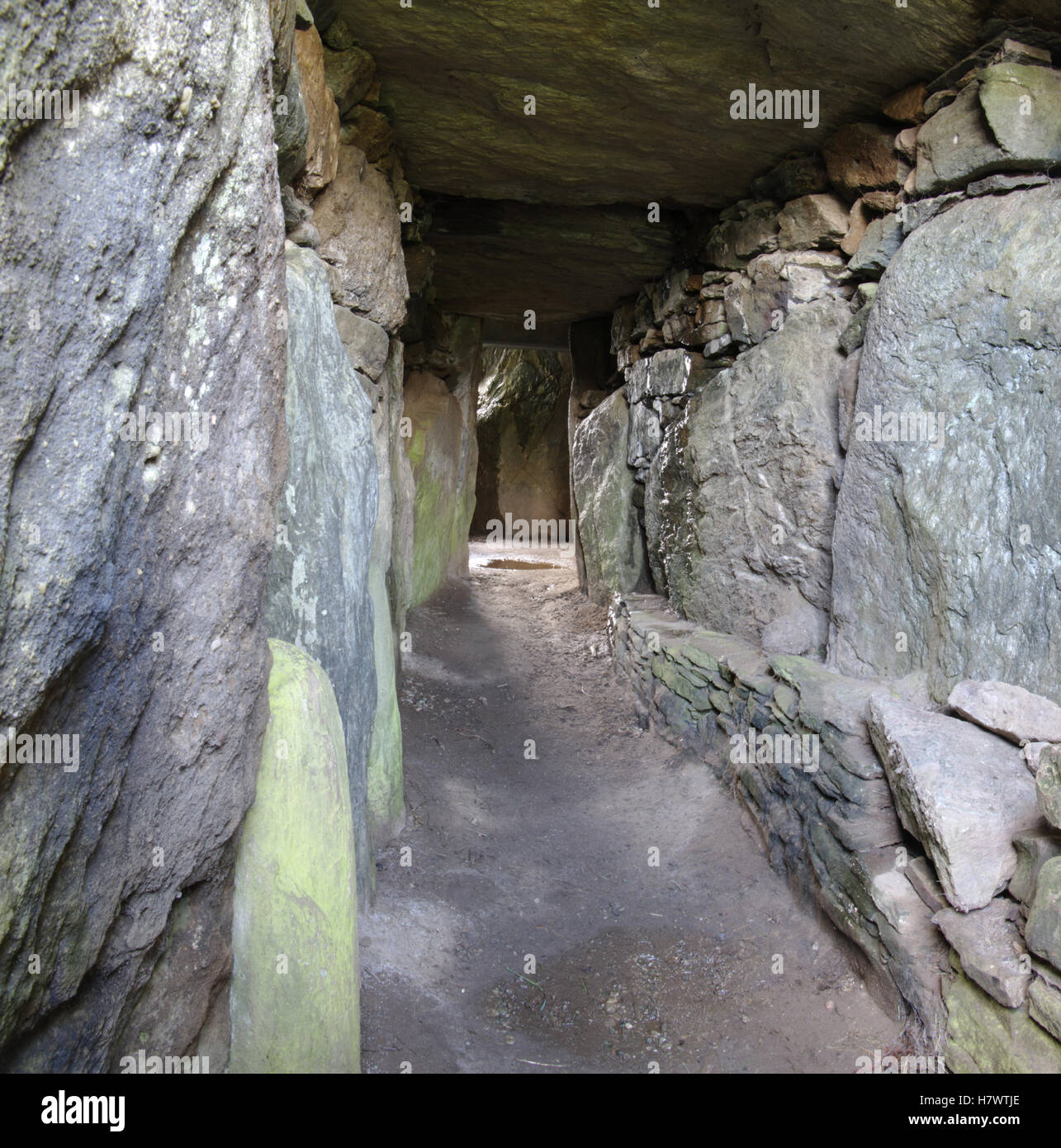 Bryn Celli Ddu, Burial Chamber, Anglesey, North Wales Stock Photo - Alamy