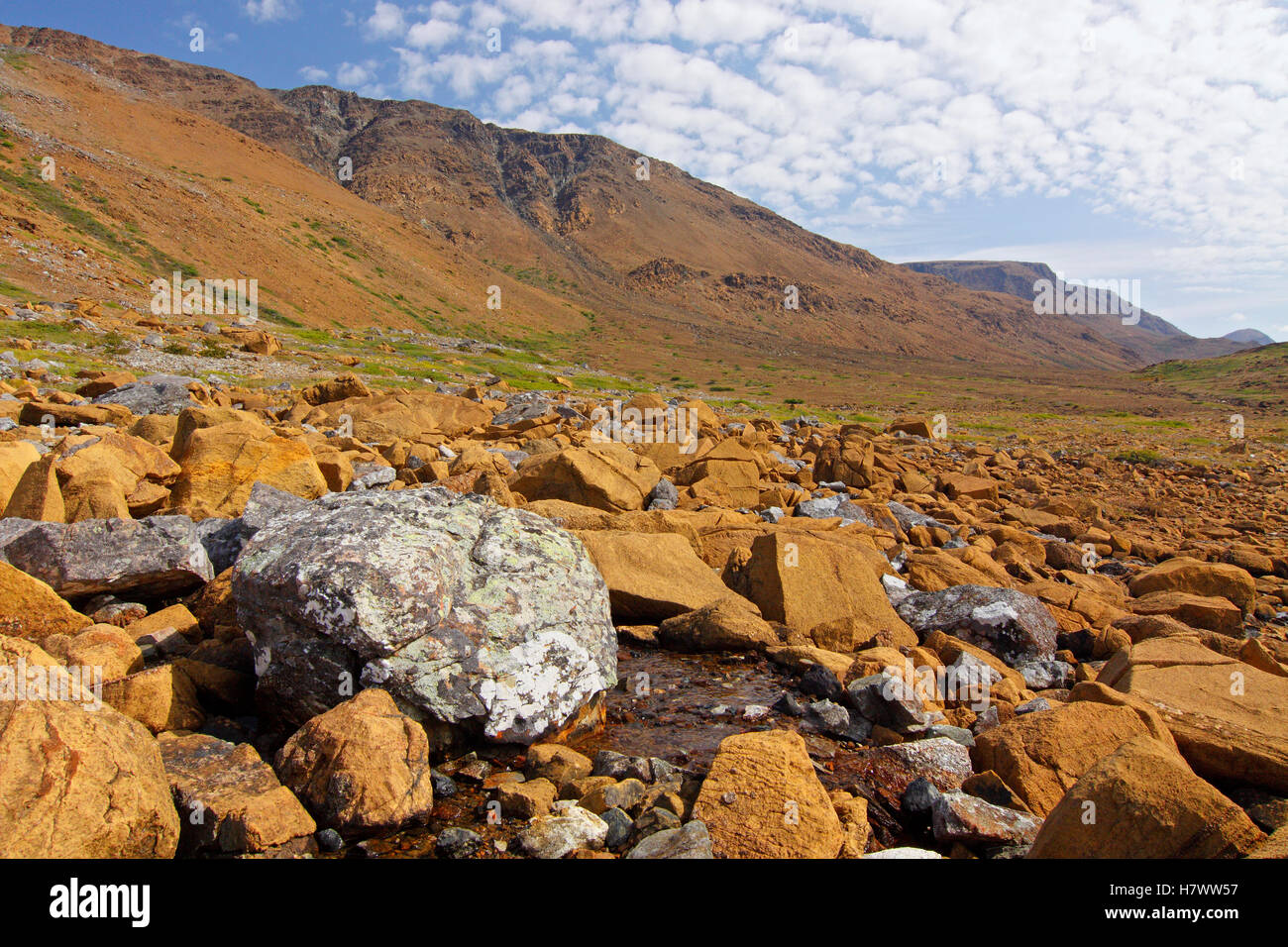 The Tablelands region, unique mountains formed of exposed earth's ...