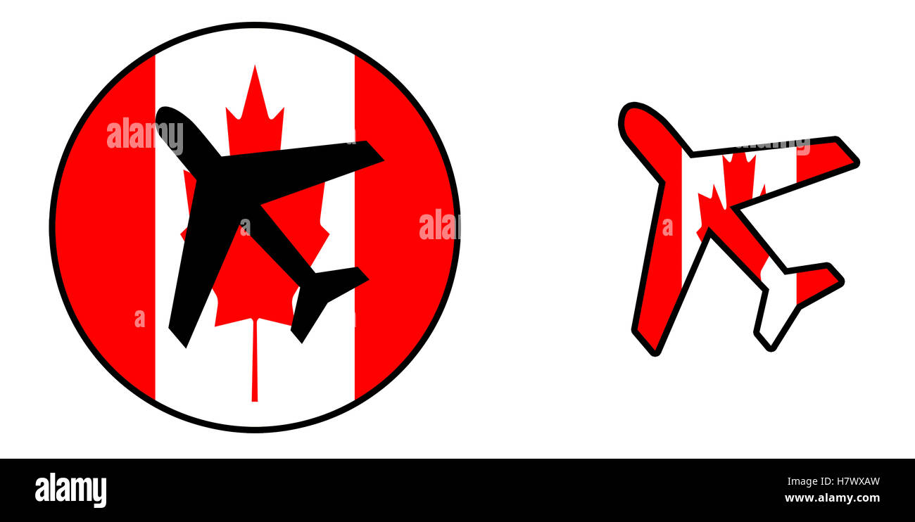 Canada flag on abstract Cut Out Stock Images & Pictures - Alamy