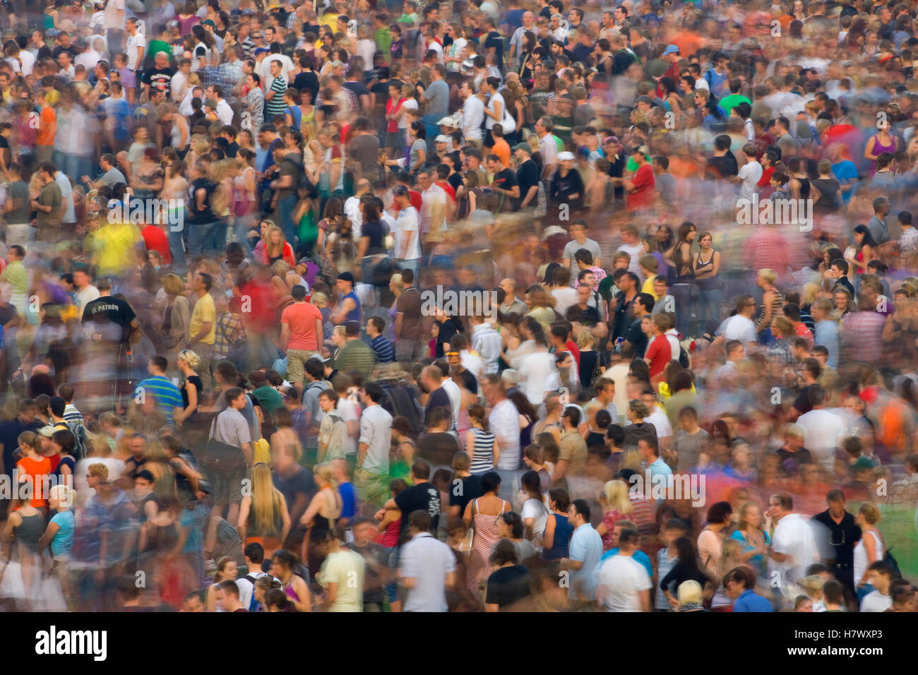 Crowd of people, Rheinkultur Festival, Bonn, Germany Stock Photo - Alamy