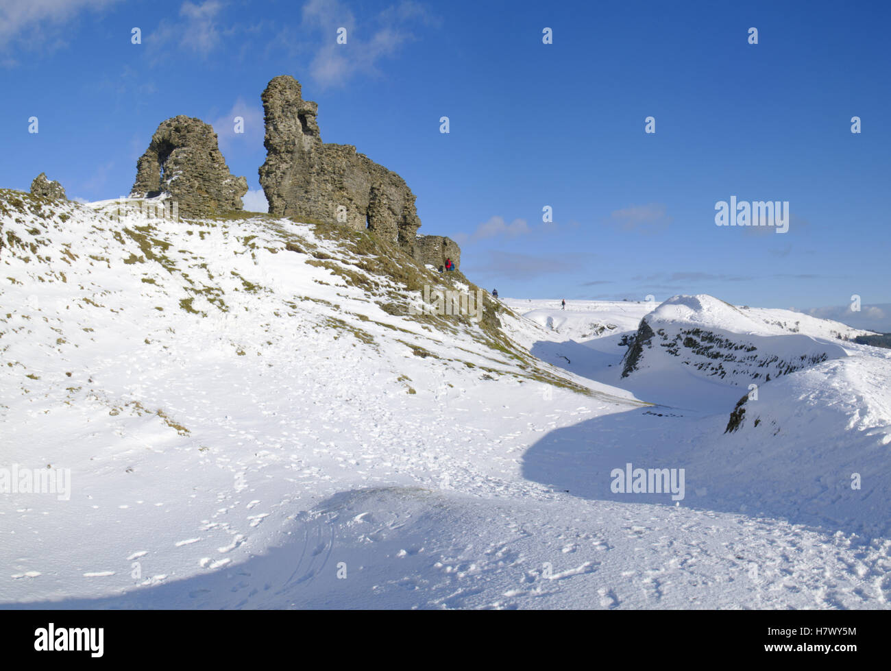 Castell Dinas Bran, Castle, Llangollen, North Wales Stock Photo - Alamy