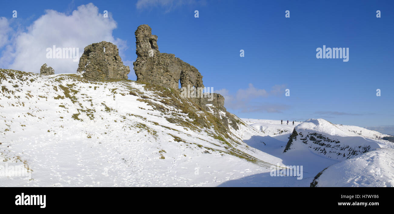 Castell Dinas Bran, Castle, Llangollen, North Wales Stock Photo - Alamy