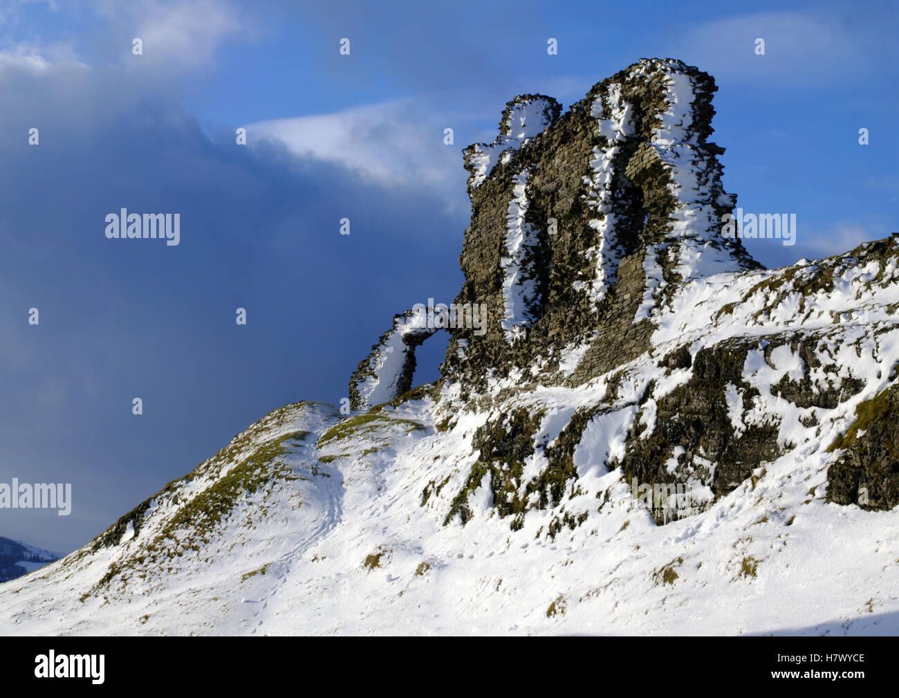 Castell Dinas Bran, Castle, Llangollen, North Wales Stock Photo - Alamy