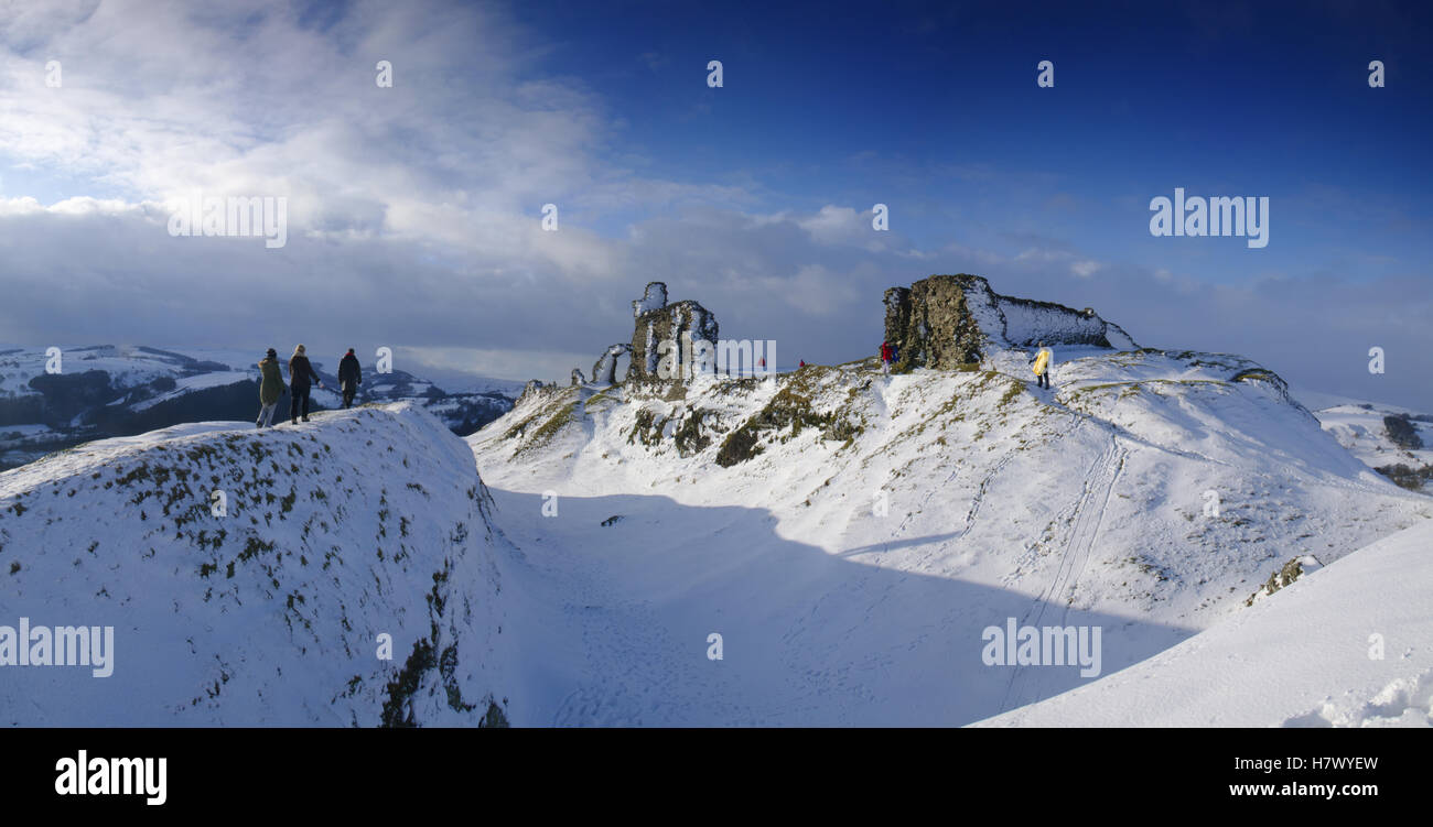 Castell Dinas Bran, Castle, Llangollen, North Wales Stock Photo - Alamy