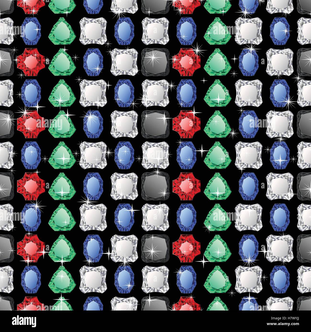 Diamonds seamless pattern Stock Vector Image & Art - Alamy