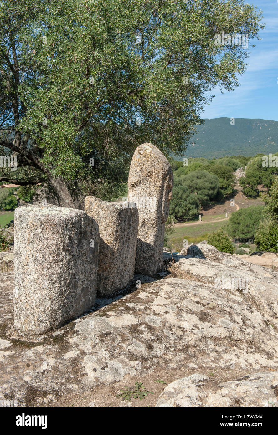Filitosa, the prehistoric capital of Corsica, features dolmen, menhirs ...