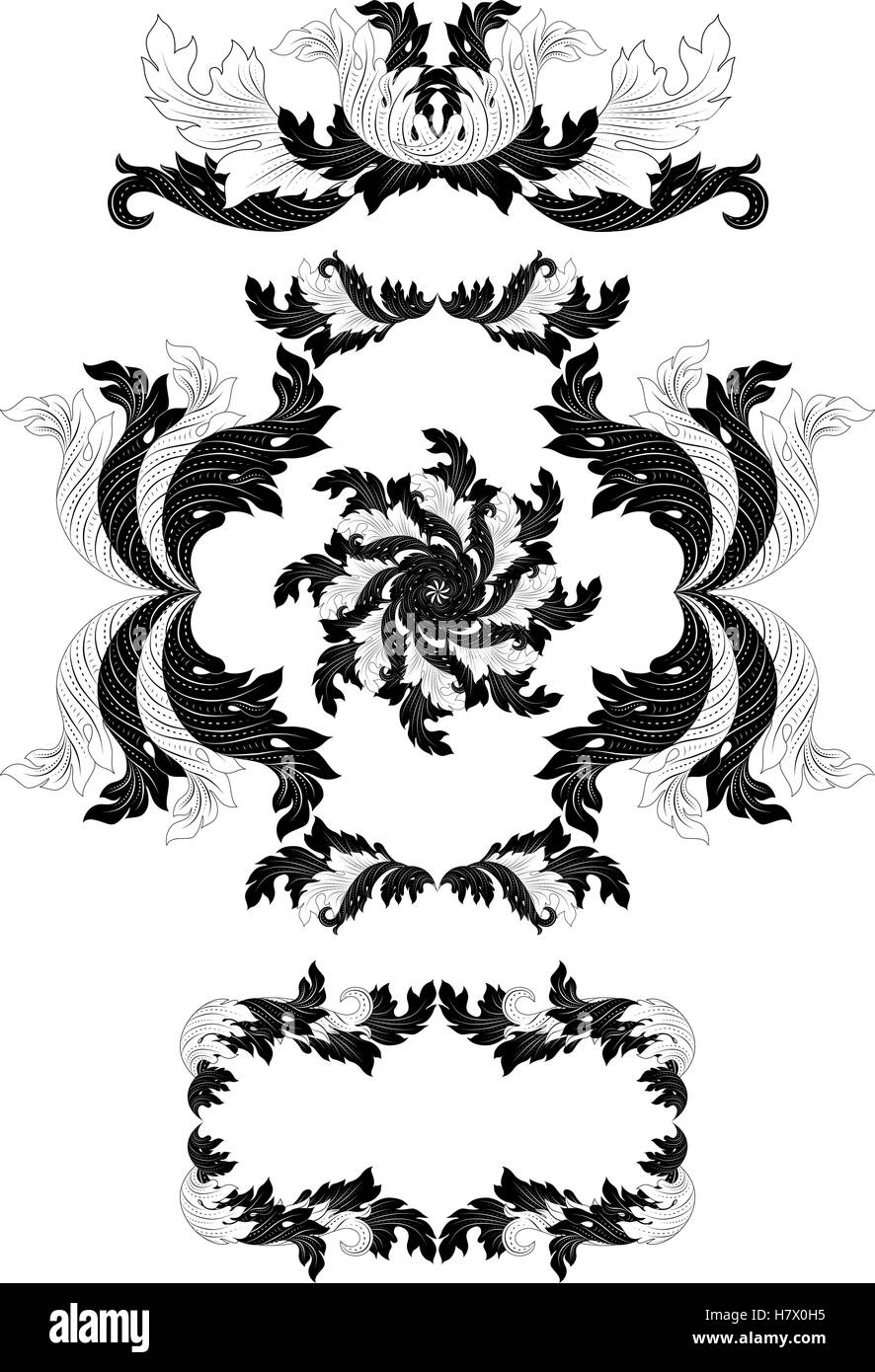 Detailed backgrounds Stock Vector Images - Alamy