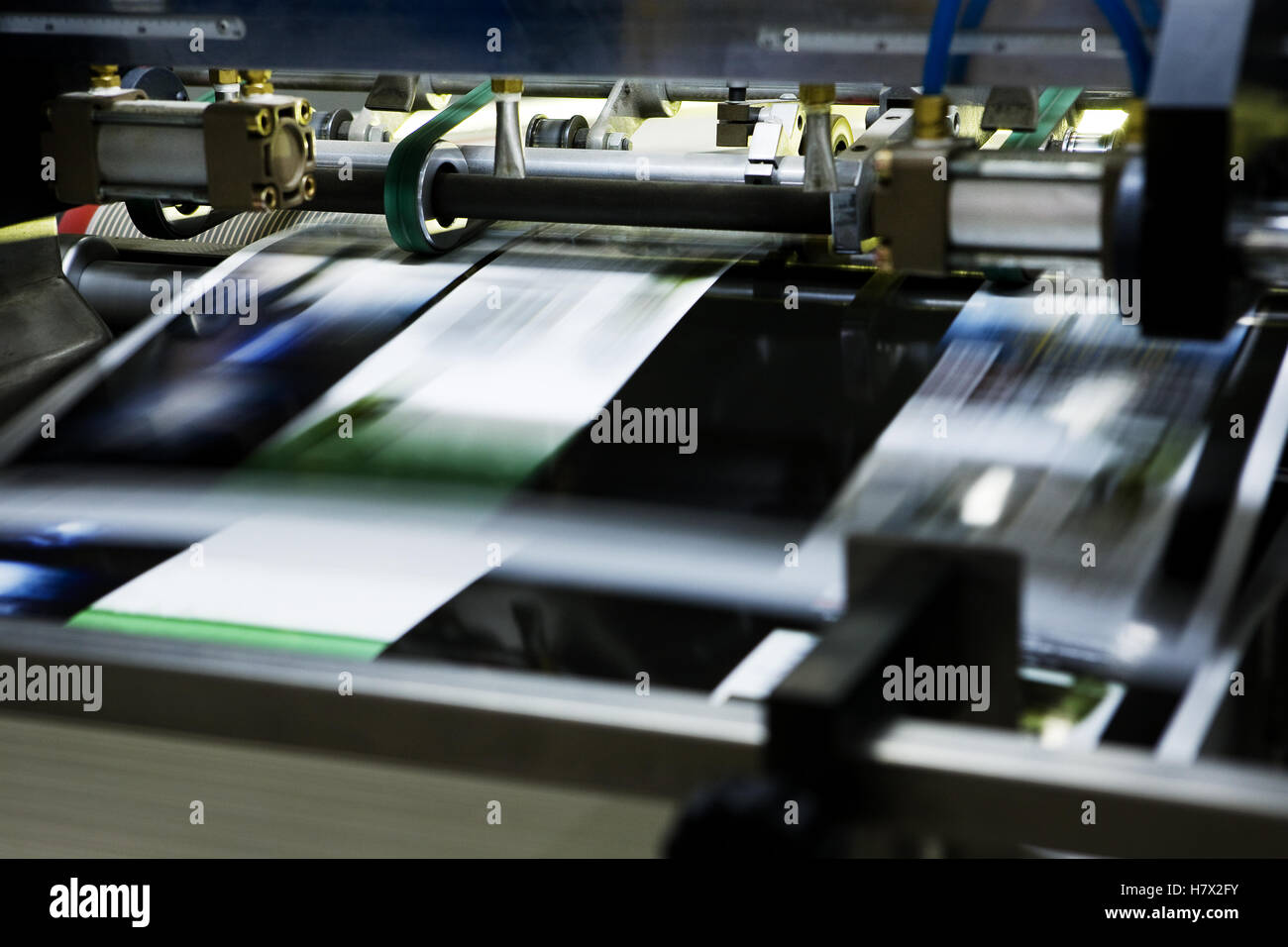 polygraphic process in a modern printing house Stock Photo - Alamy