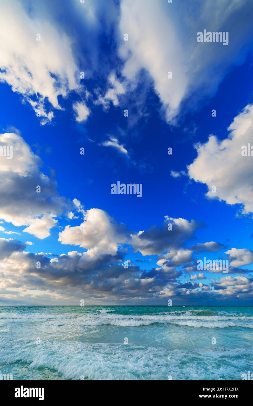 sea waves and cloudy sky Stock Photo - Alamy