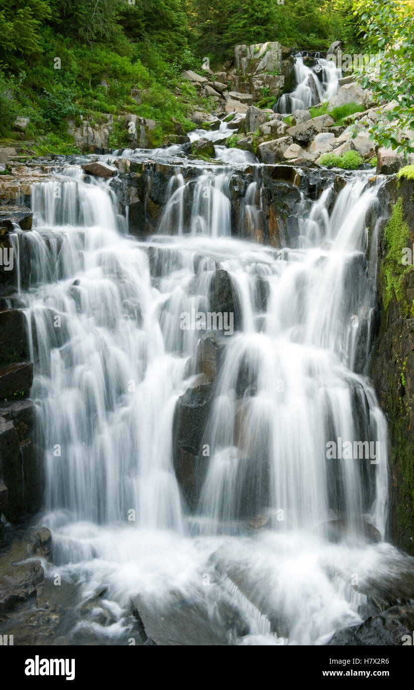 Sunbeam Falls, Mount Rainier National Park, Washington Stock Photo - Alamy