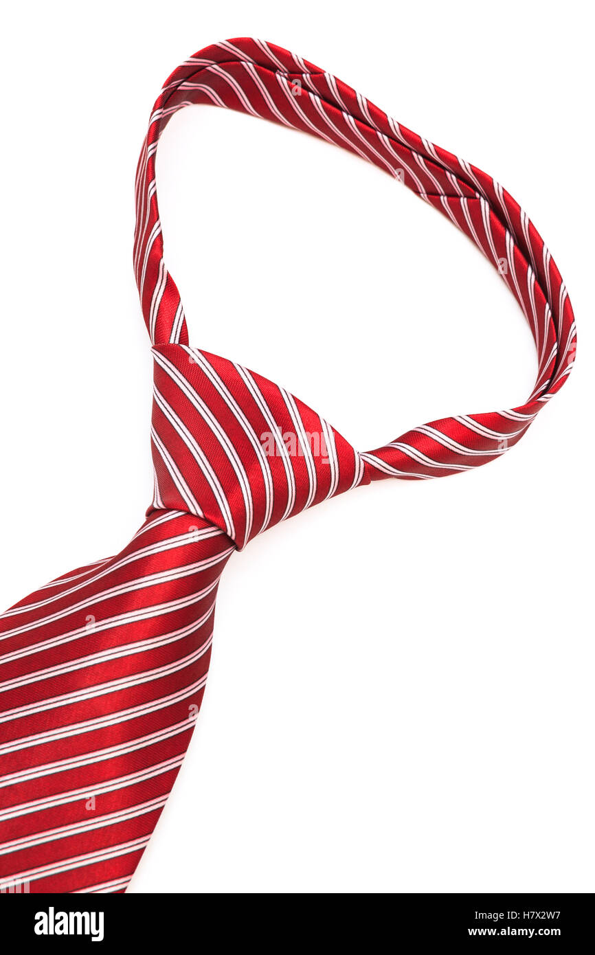 beautiful knot red tie close up Stock Photo - Alamy
