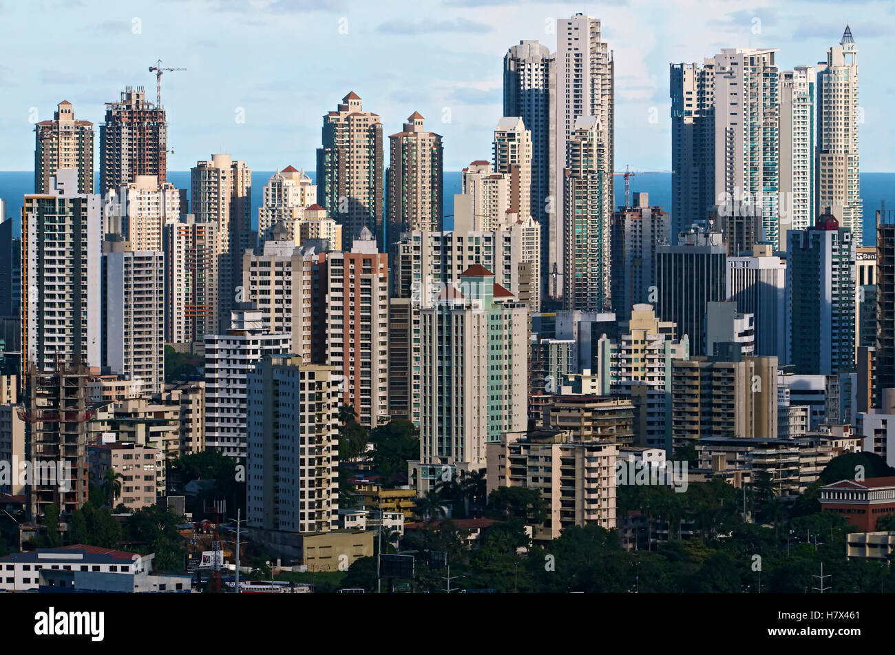 Panama City, the capital, skyline, Panama Stock Photo - Alamy
