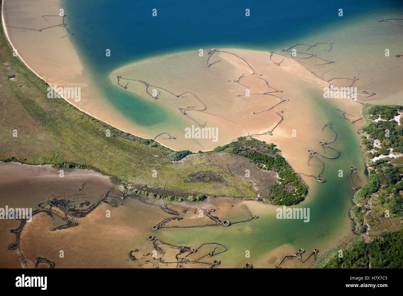 Traditional fishing traps, Kosi Bay, South Africa Stock Photo - Alamy