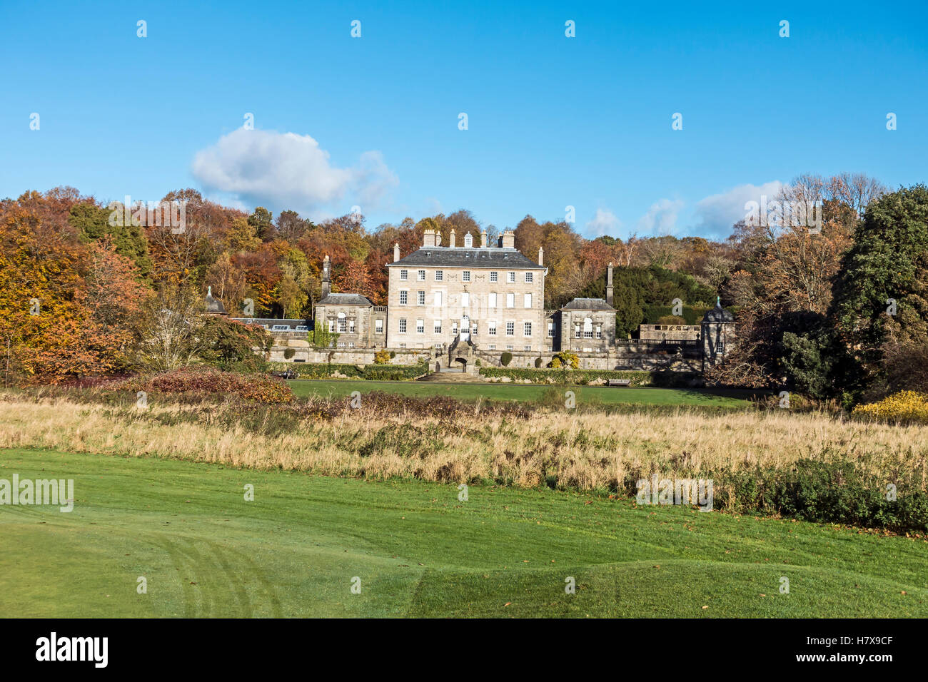 Frontal view from South of Pollok House in Pollok Country Park Glasgow ...