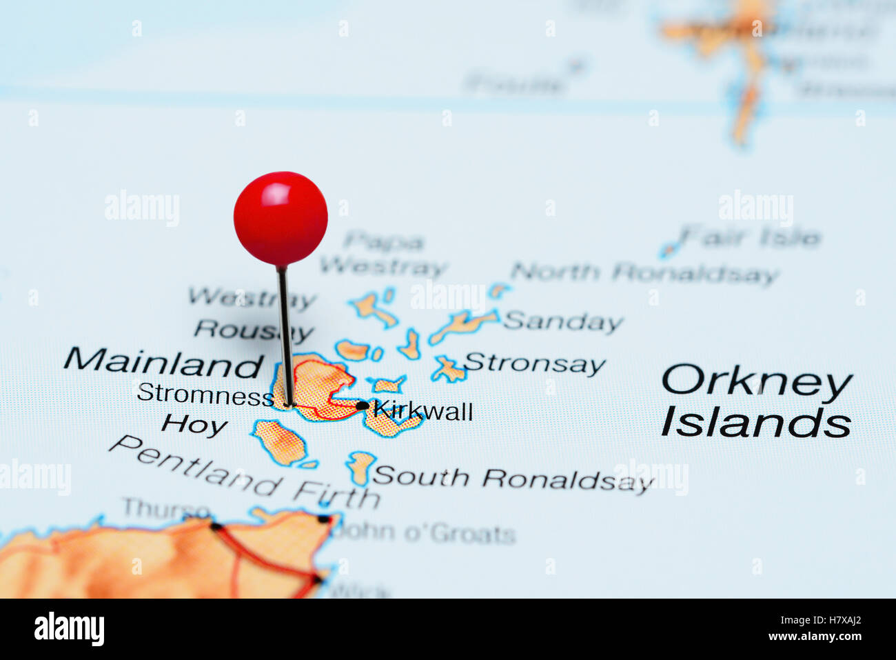 Orkney islands scotland map hi-res stock photography and images - Alamy