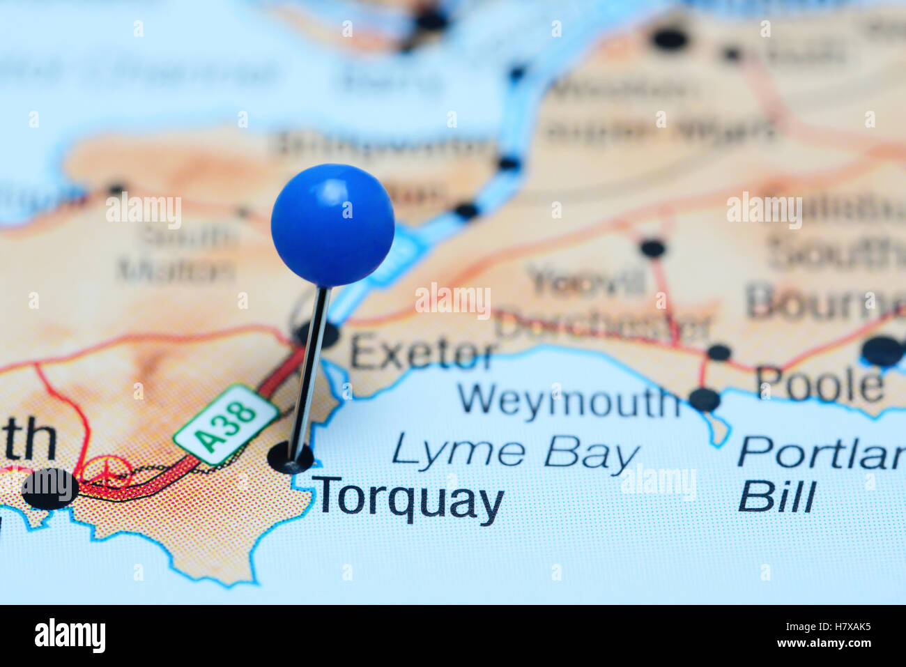 Map of torquay High Resolution Stock Photography and Images - Alamy