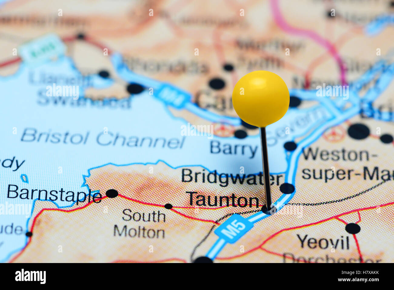 Taunton map hi-res stock photography and images - Alamy