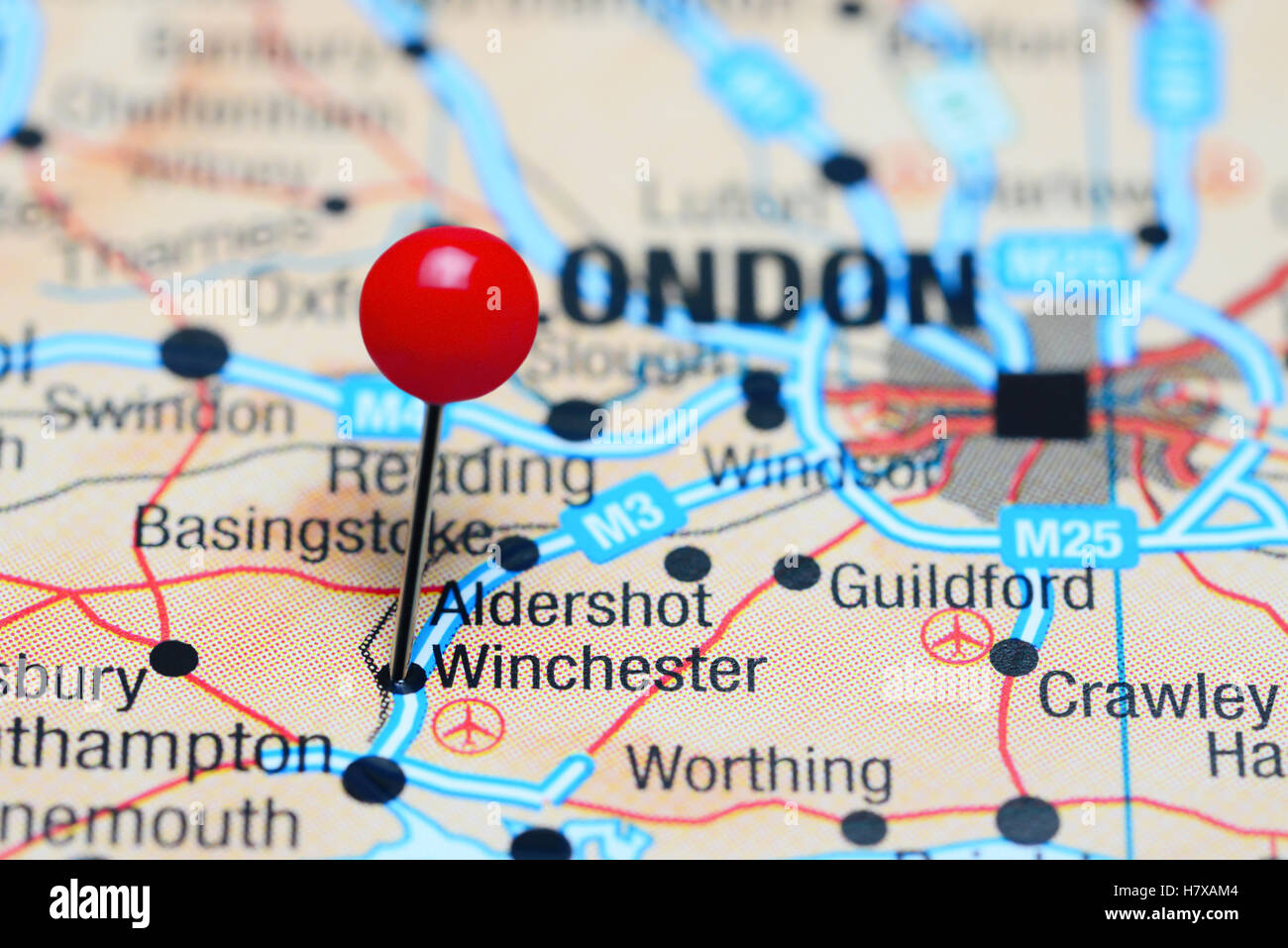 Map of winchester hi-res stock photography and images - Alamy