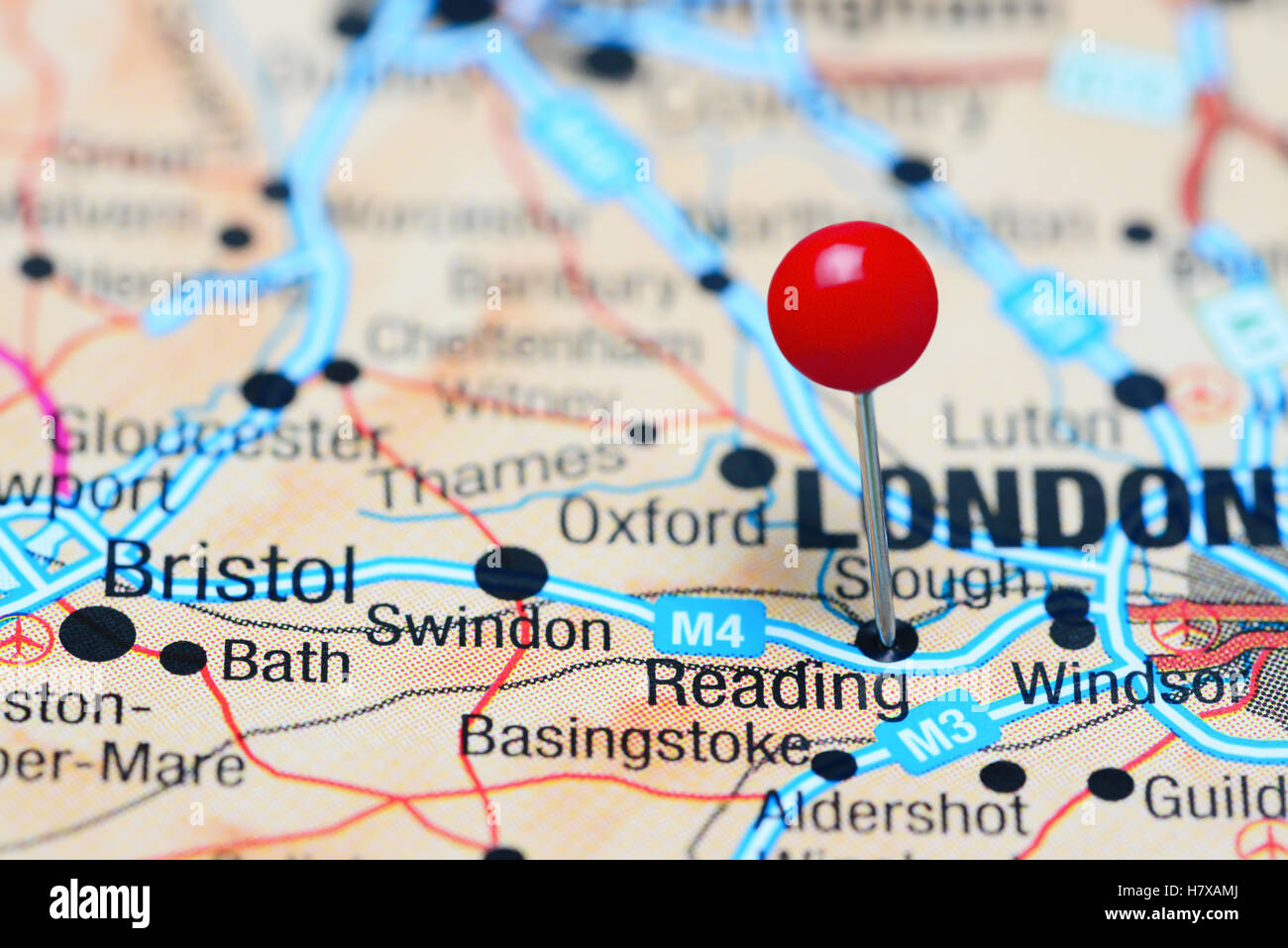 Reading england map hi-res stock photography and images - Alamy