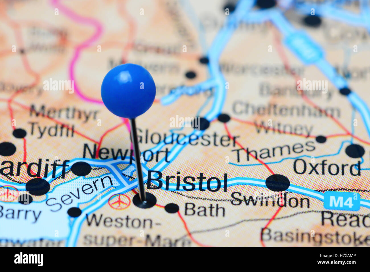 Bristol map hi-res stock photography and images - Alamy