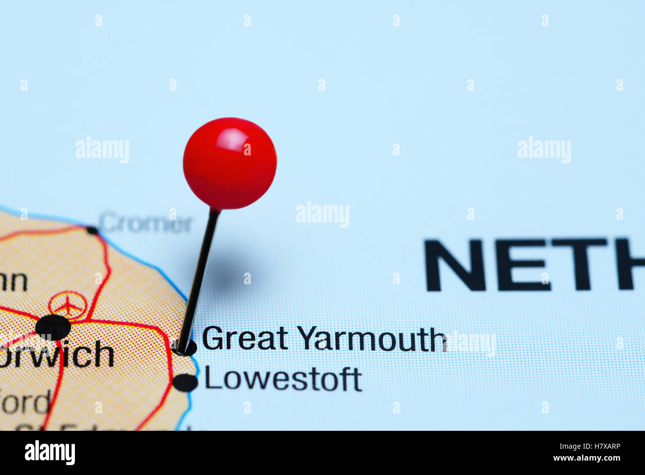 Map of great yarmouth hi-res stock photography and images - Alamy