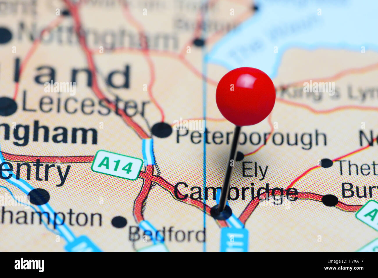 Cambridge on map hi-res stock photography and images - Alamy