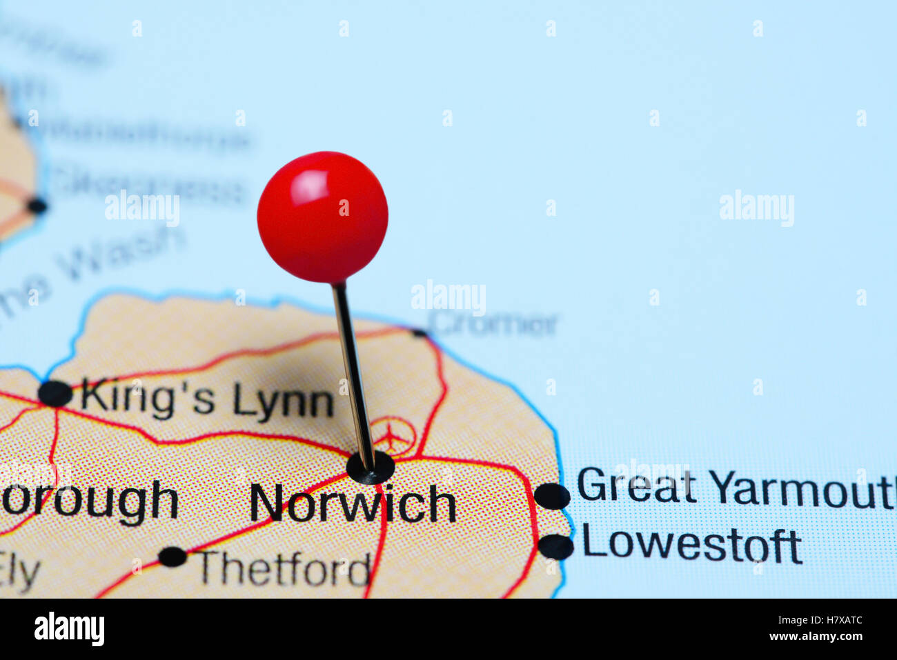 Norwich map hi-res stock photography and images - Alamy