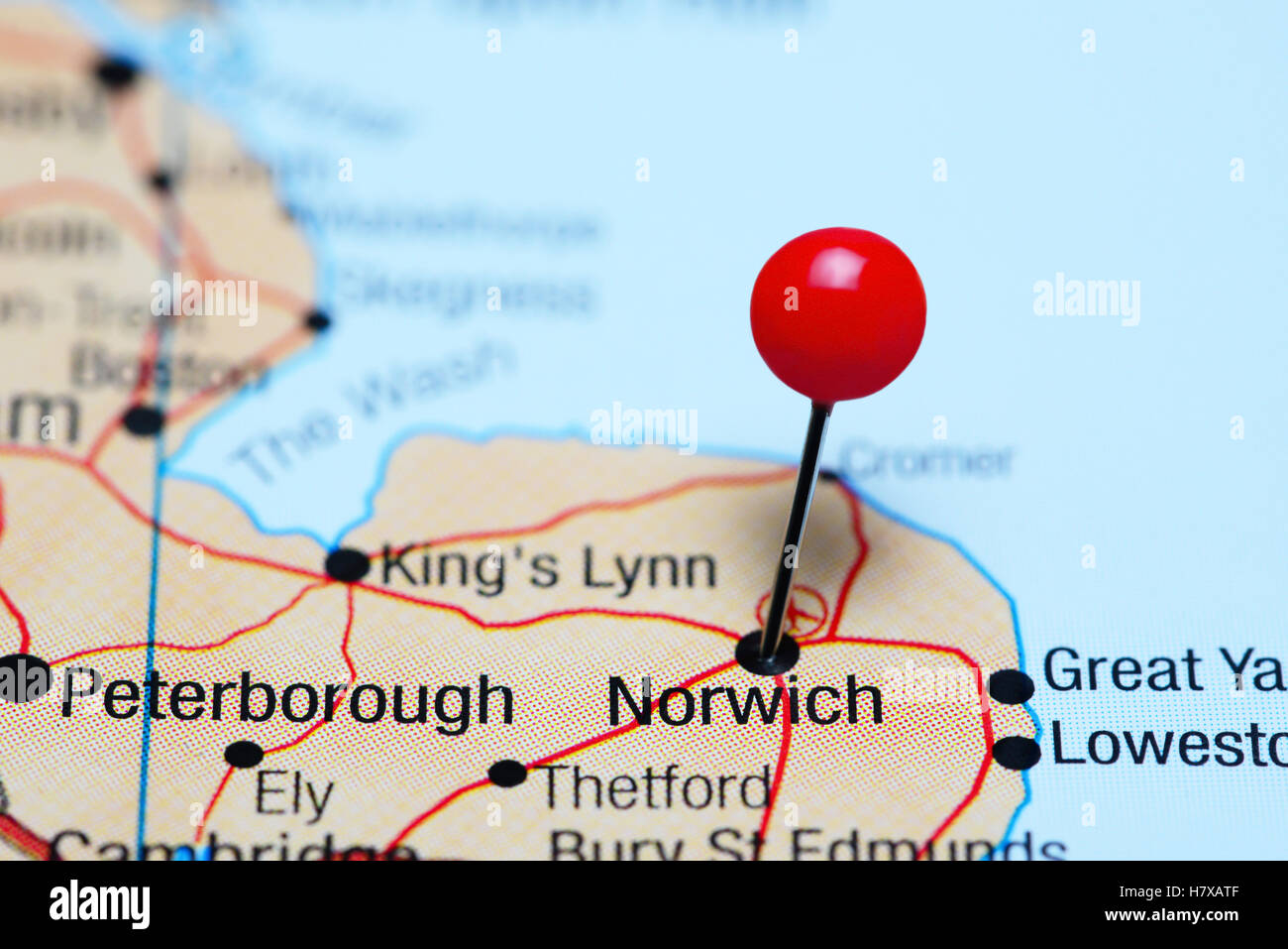 Norwich map hi-res stock photography and images - Alamy