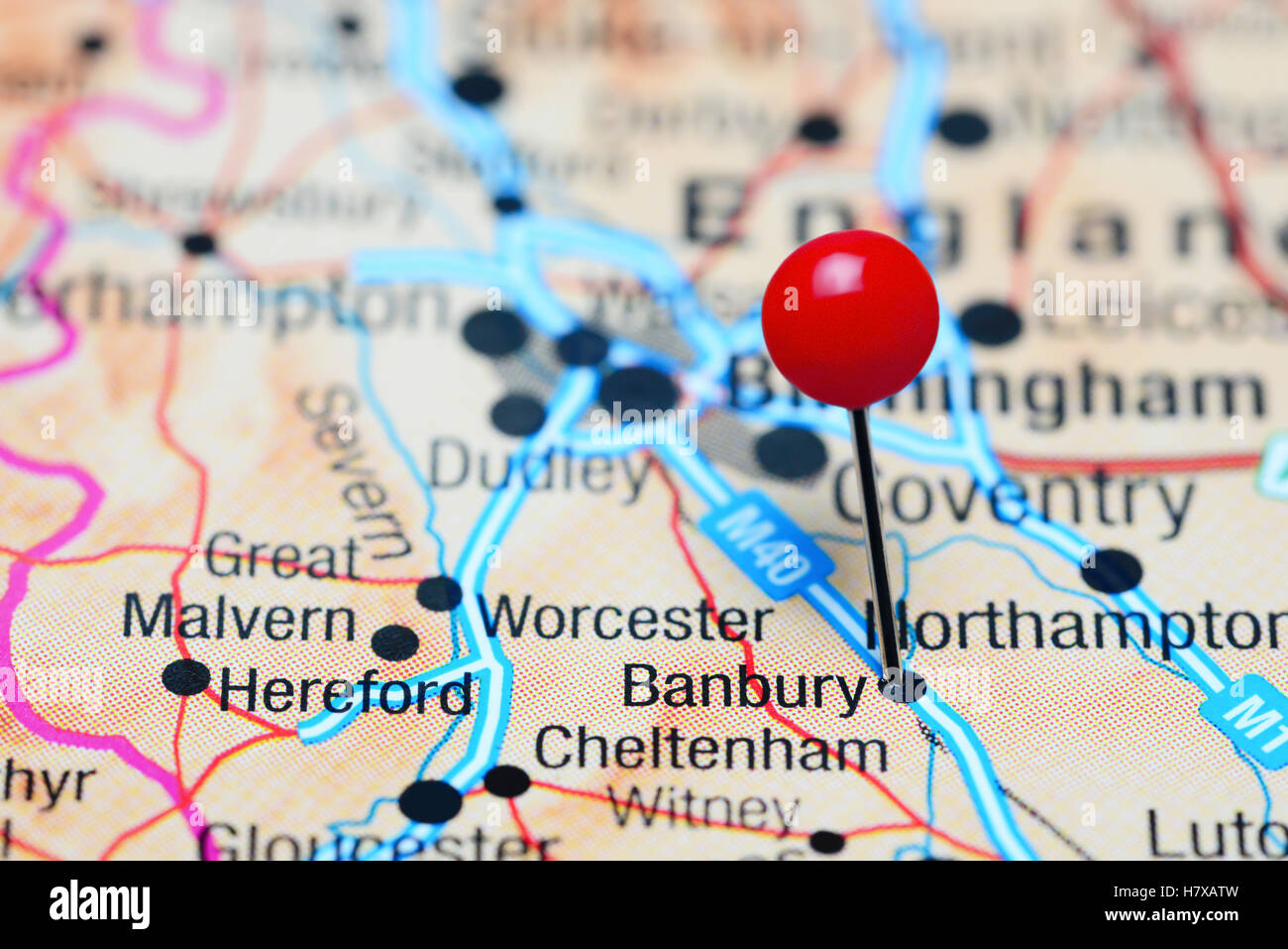 Map of banbury hi-res stock photography and images - Alamy
