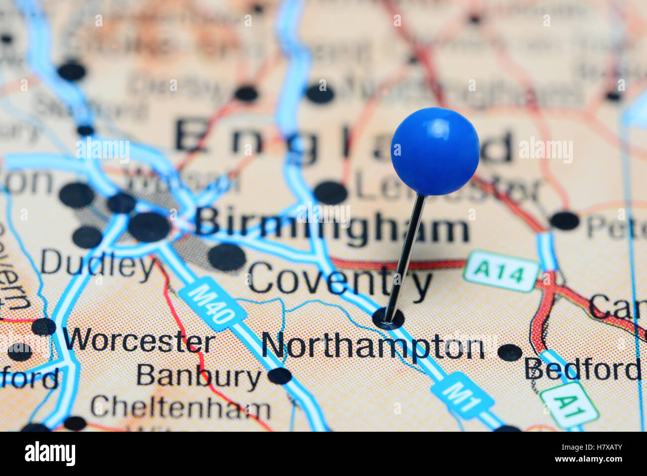Northampton map hi-res stock photography and images - Alamy