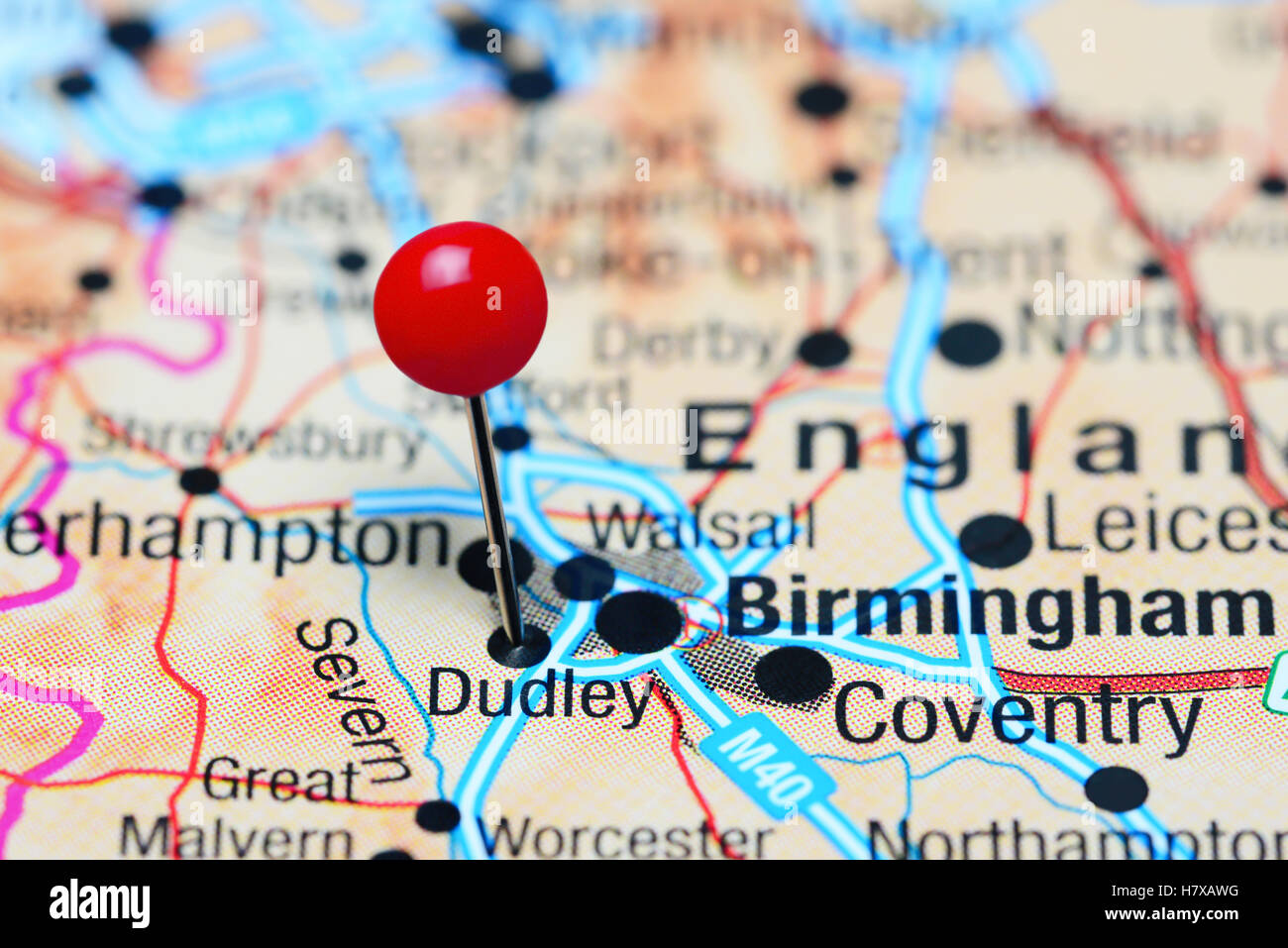 Map of dudley hi-res stock photography and images - Alamy