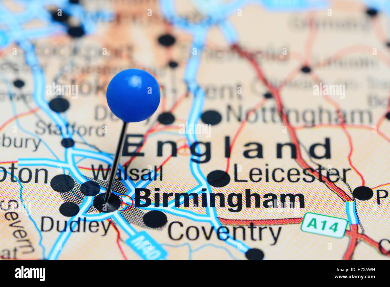 Map birmingham hi-res stock photography and images - Alamy