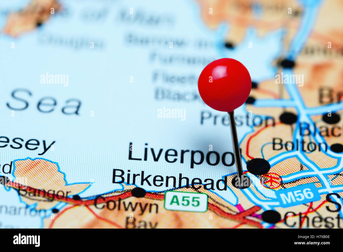 Map of birkenhead hi-res stock photography and images - Alamy