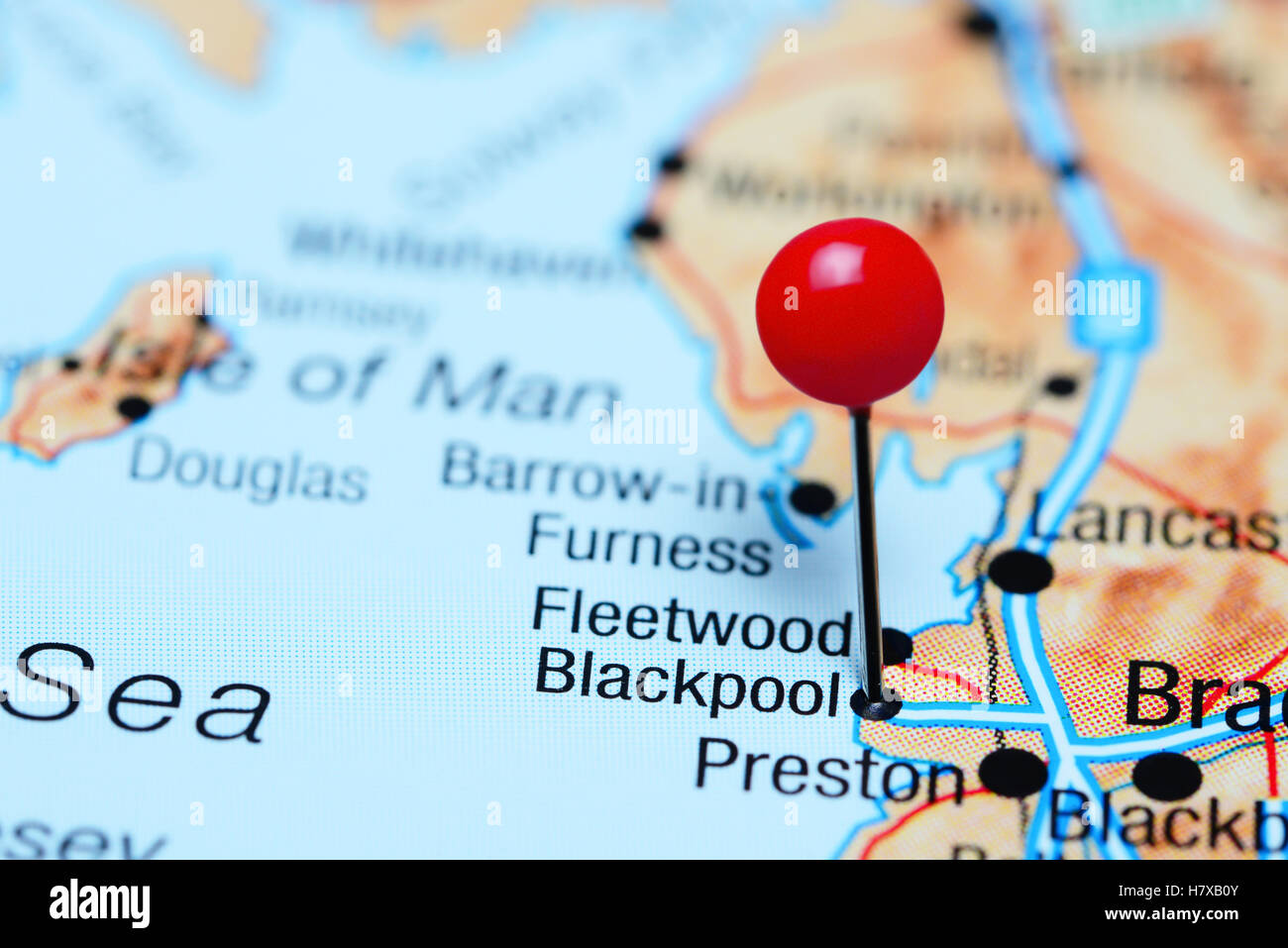Map of blackpool hi-res stock photography and images - Alamy