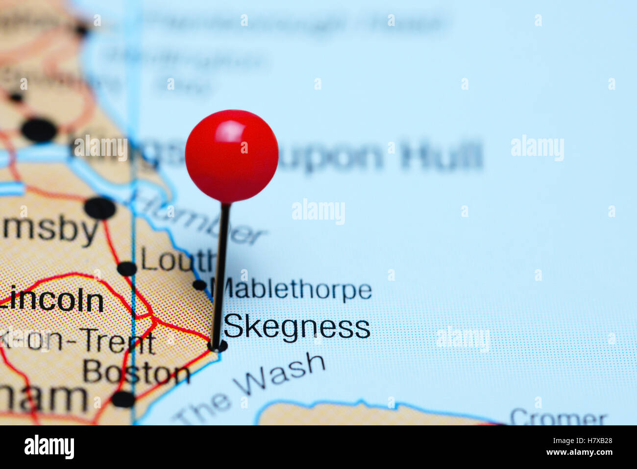 Skegness map hi-res stock photography and images - Alamy