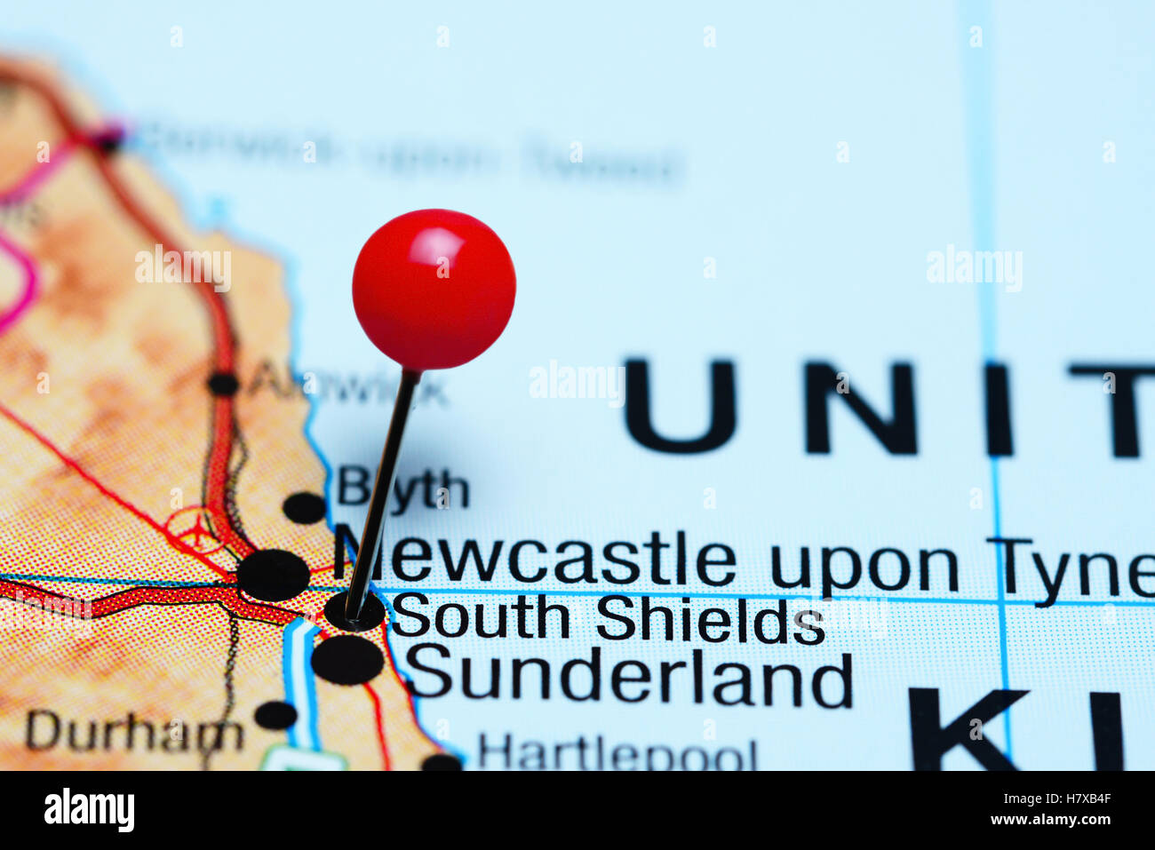 Map of shields hi-res stock photography and images - Alamy